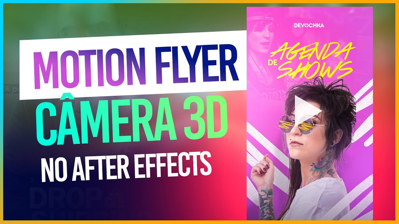 COMO ANIMAR UM FLYER COM CAMERA 3D | MOTION FLYER NO AFTER EFFECTS ...