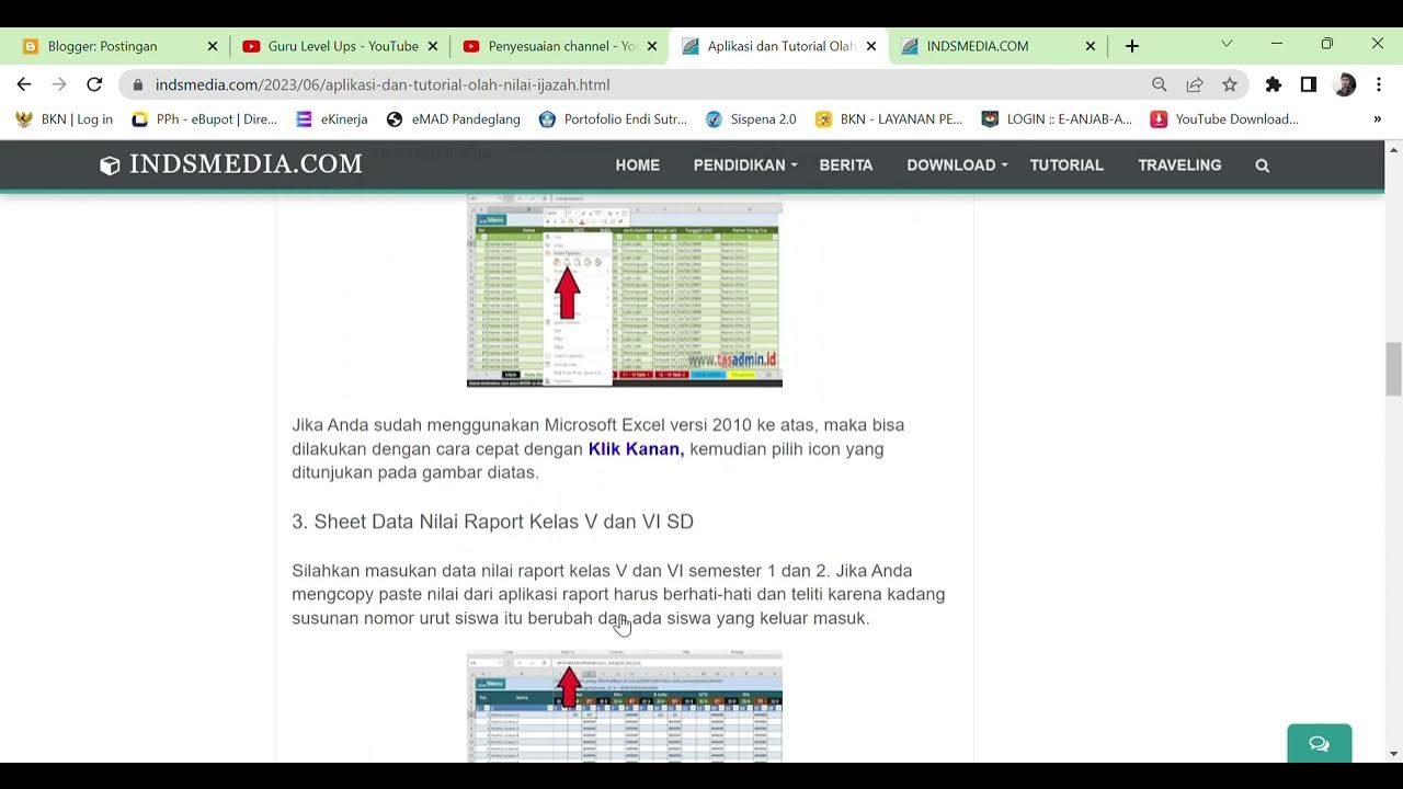 Tutorial Pengisian Aplikasi Olah Nilai Ijazah SD Tahun 2023 Sesuai Juknis Terbaru - YouTube