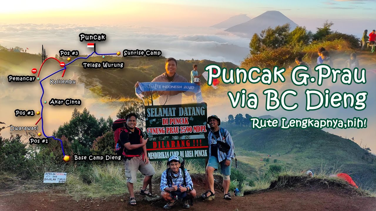 Gunung Prau via Basecamp Dieng ( gambaran rute/trek/jalur terlengkap ...