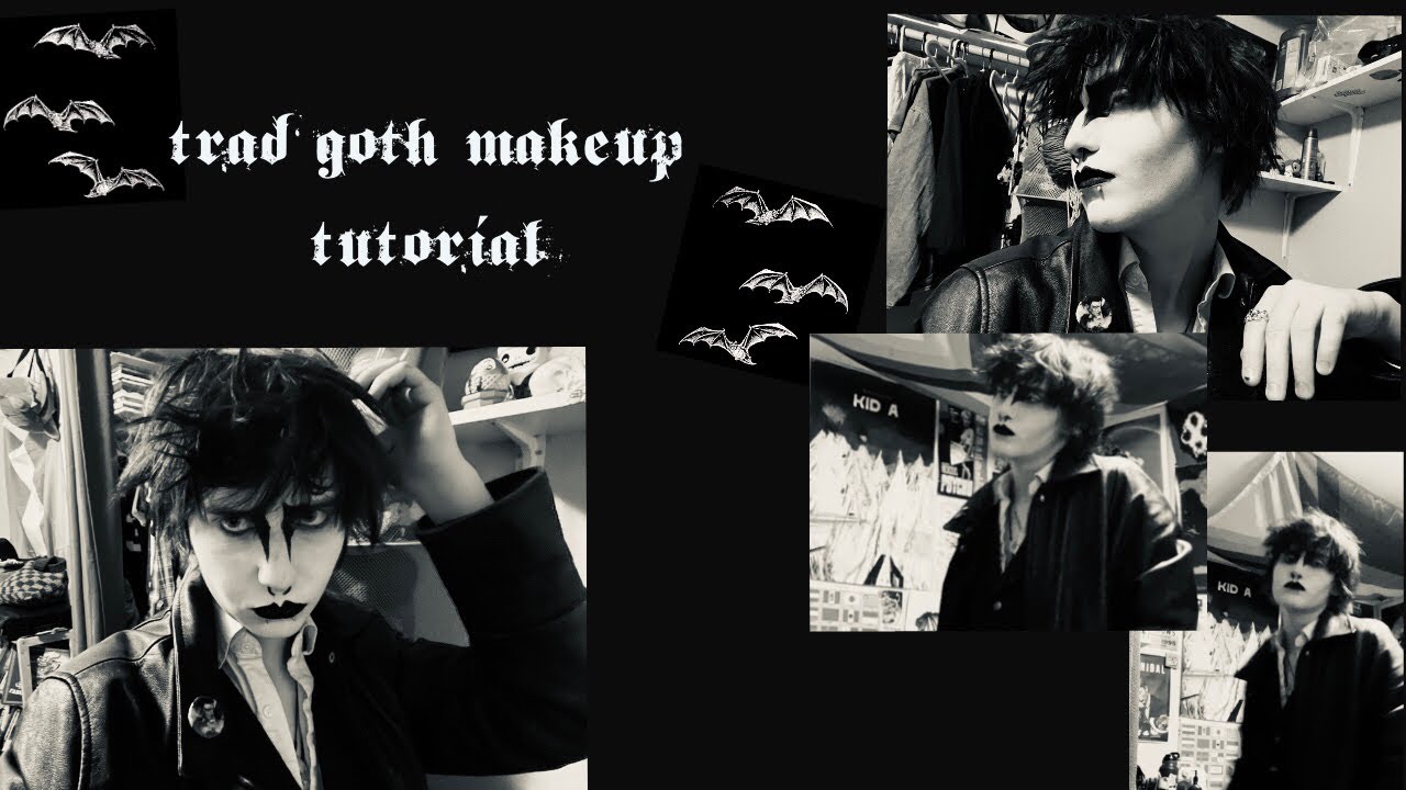 🦇 trad gothic makeup tutorial 🦷🕸️ - YouTube