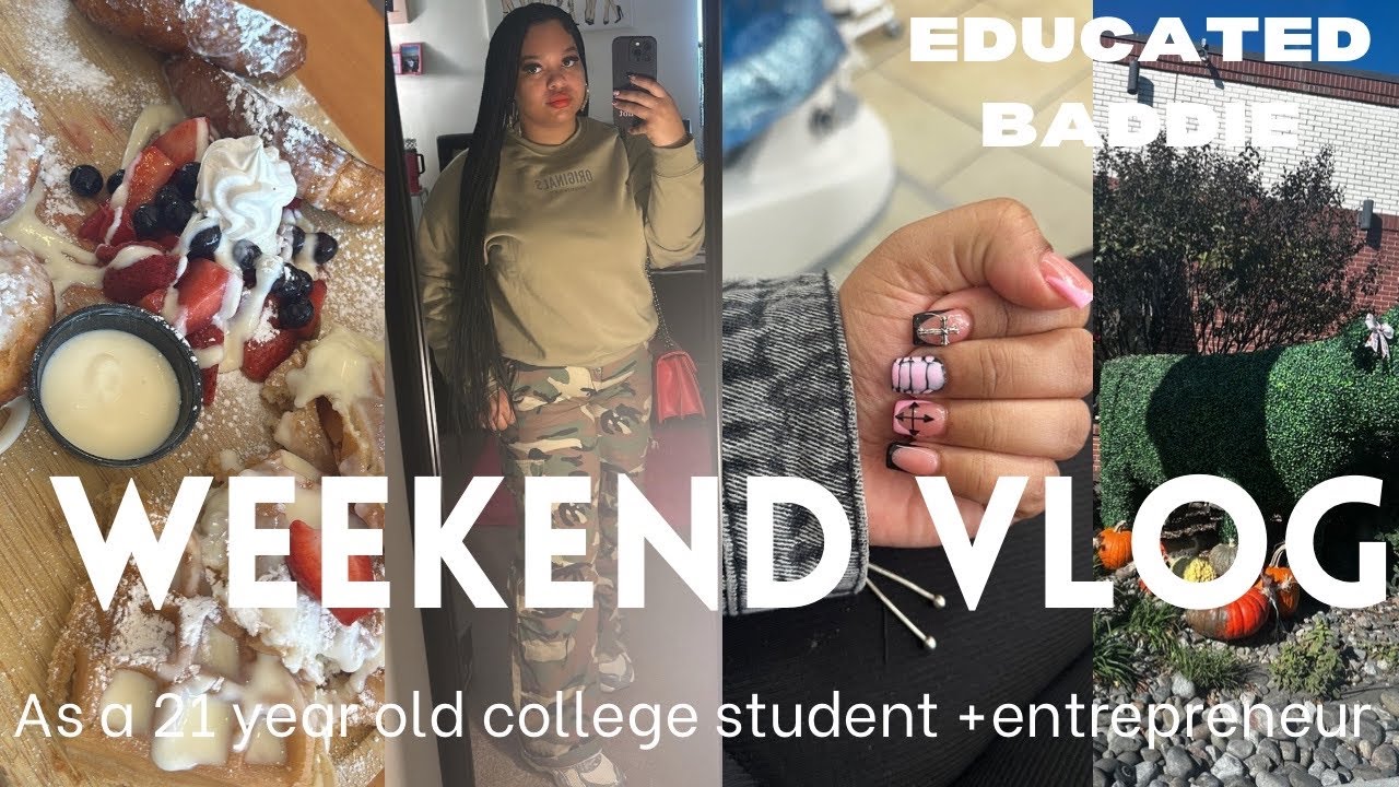 WEEKEND VLOG| Brunch Date, New nails +Toes, Shopping| EDUCATED BADDIE ...