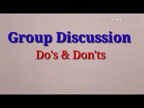 Do's and Don'ts of Group Discussion - YouTube