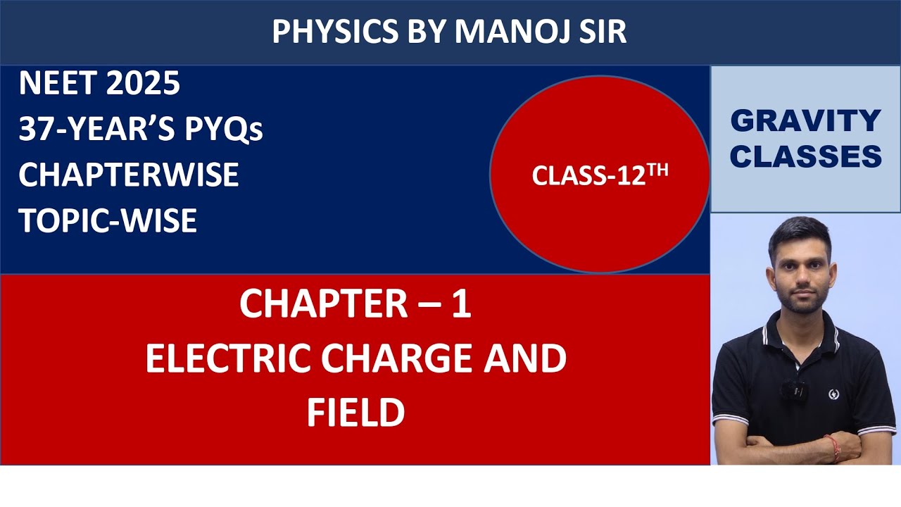 NEET ALL PYQs | Electric charge and field | CHAPTERWISE | NEET 2025 | MANOJ SIR - YouTube