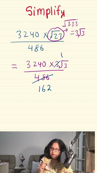Simplify the following mathematical expression without using calculator #math #algebra #physics ...