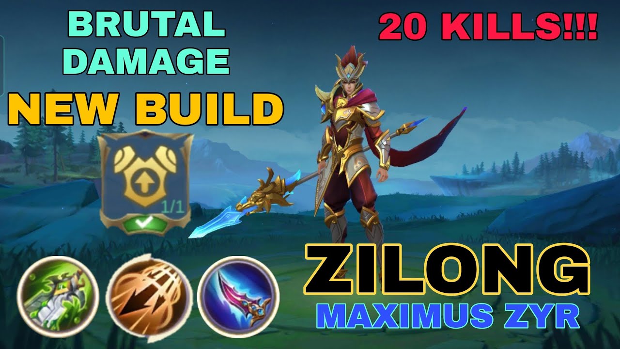 LEGIT BURST! ZILONG NEW OP BUILD! BRUTAL DAMAGE FAST KILL! ZILONG BEST ...