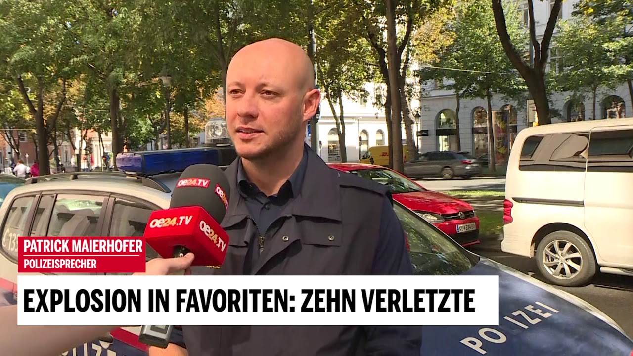 Explosion in Favoriten: Polizeisprecher im Interview - YouTube