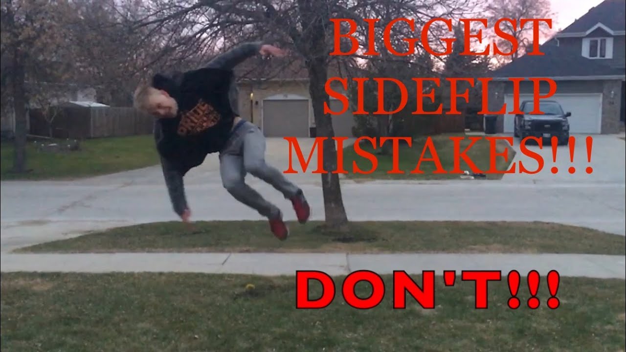 BIGGEST Side Flip Mistakes!... Side Flip Tutorial! - YouTube