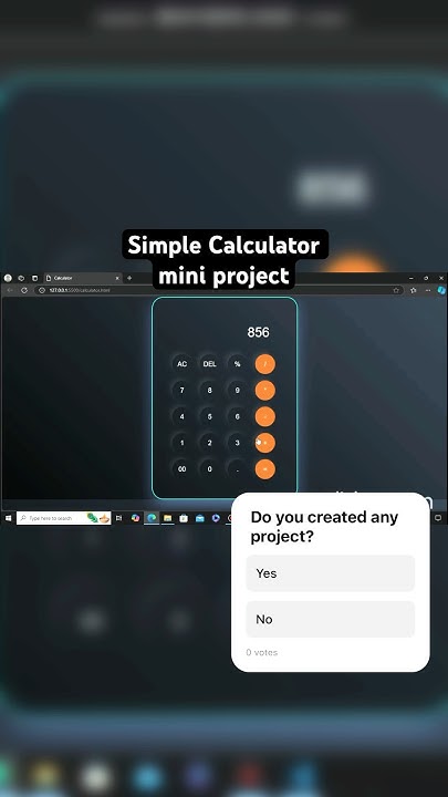 Calculator #2 Mini Project #shorts #html #css #javascript - YouTube