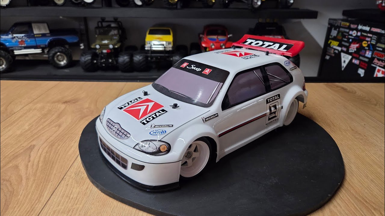 Reveiw tamiya vintage m01 chassis with citroen body shell - YouTube