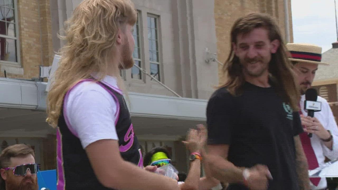 Cancer survivor wins "Best Mullet" at Indiana State Fair this year ...