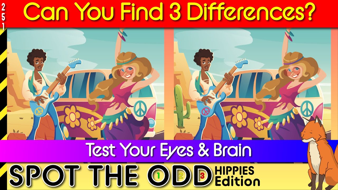 Find the Difference | HIPPIES | Brain Break | Game 251 - YouTube