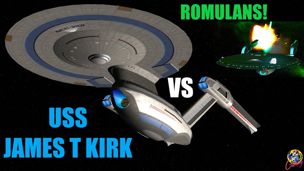 USS James T Kirk VS Romulan Cormorant - Both Ways - Star Trek Starship ...