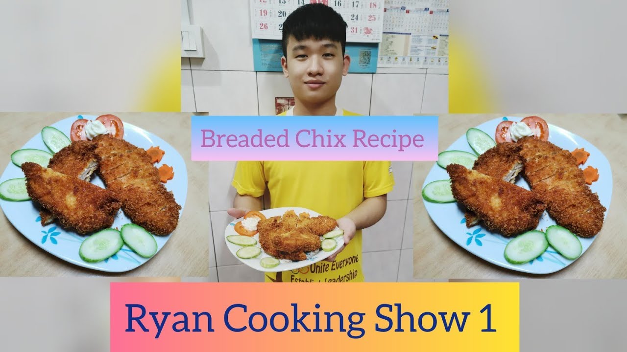 [Ryan Cooking Show 1] - Basic Breaded Chicken 😋😋 - YouTube