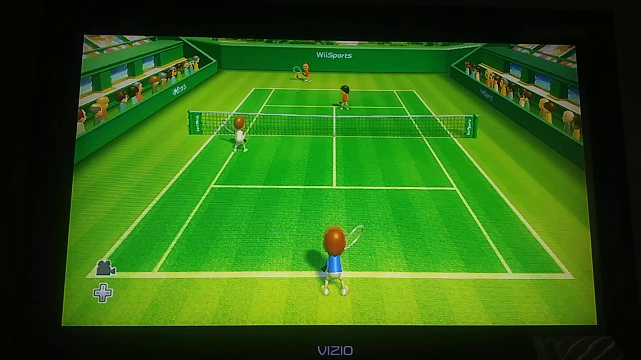 Wii Sports Tennis Jake & Pierre (CPU) VS Shinnosuke & Michael (CPU ...