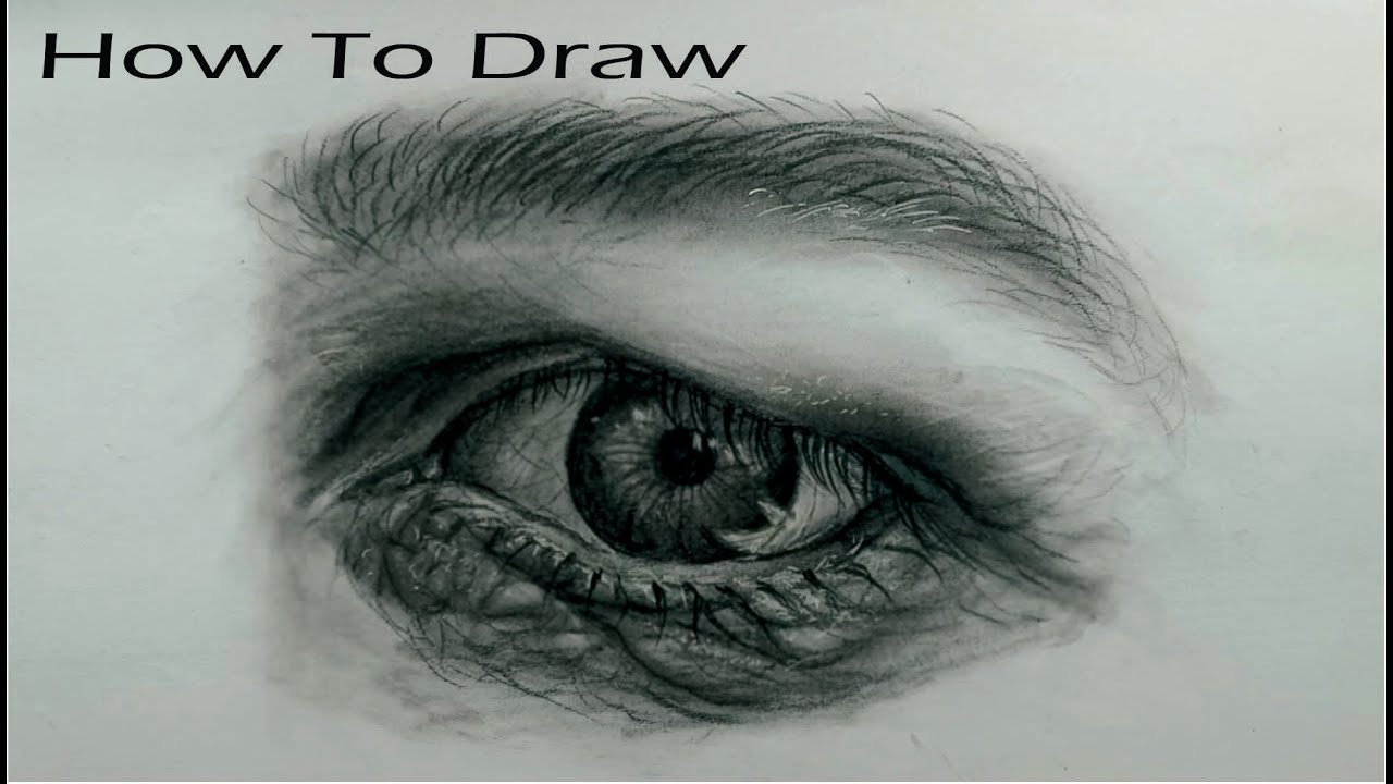 How to Draw Hyper Realistic Eyes | Realistic Eye Drawing Tutorial Step by Step ...