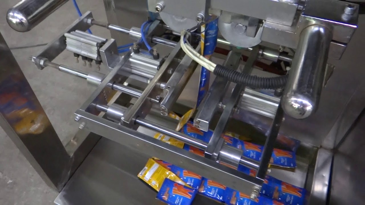 pouch packing machine for small sachet - YouTube