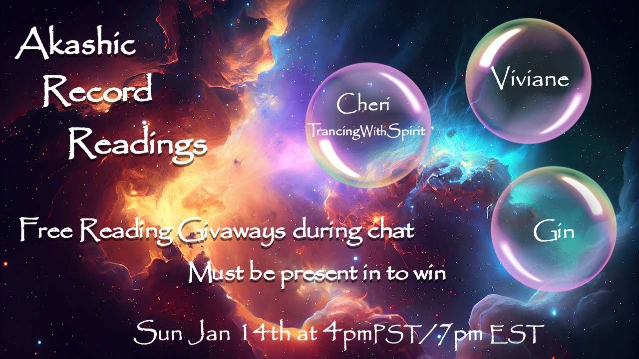 Akashic Record Readings FREE GIVEAWAYS TONIGHT - YouTube