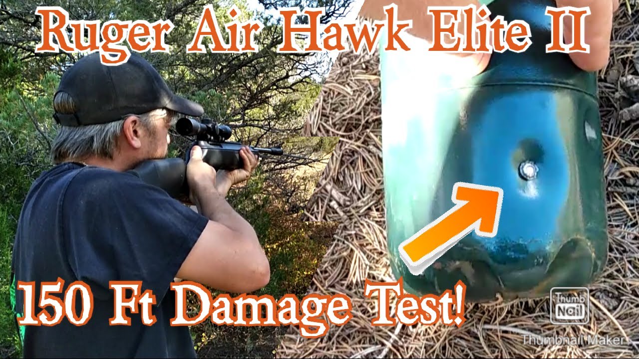 Ruger Air Hawk Elite II - Long Range Damage Test! - YouTube