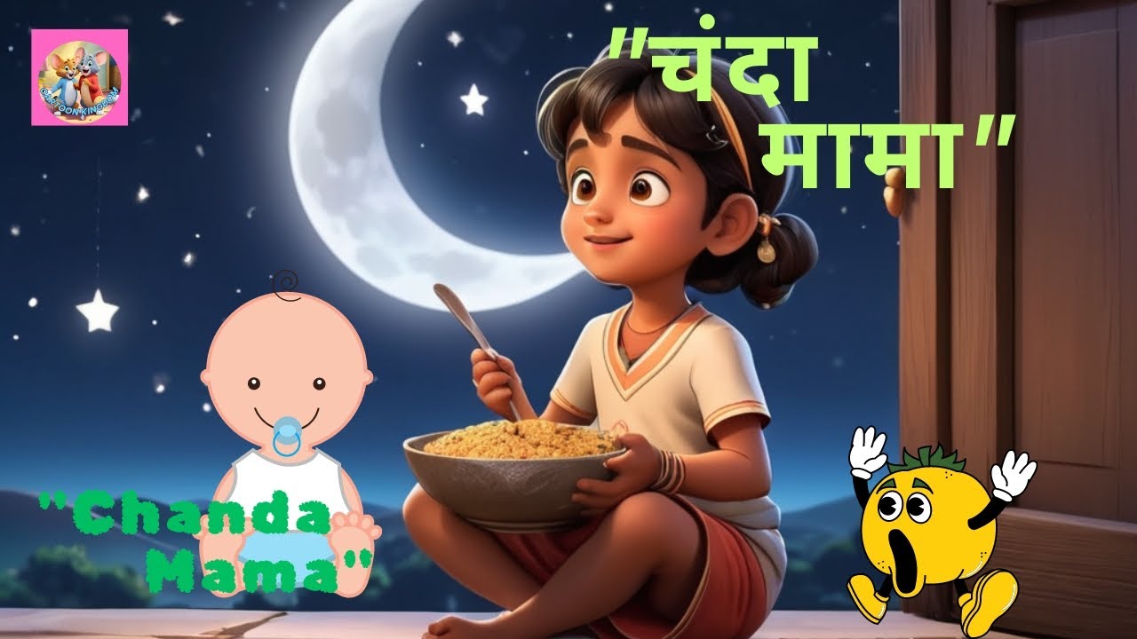 Chanda Mama Door Ke | चंदा मामा | Hindi Rhymes And Kids Songs #cartoon ...