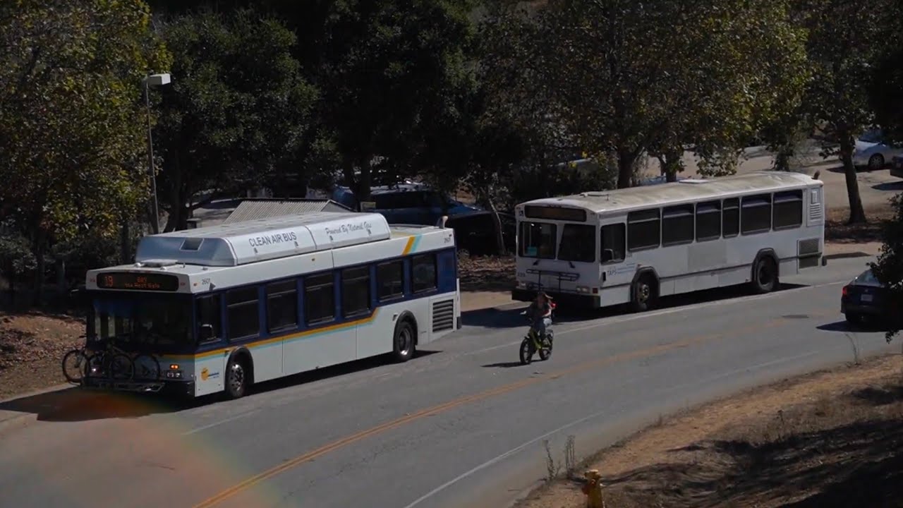 UCSC and Santa Cruz Metro buses at UC Santa Cruz - (10/14/24) - YouTube