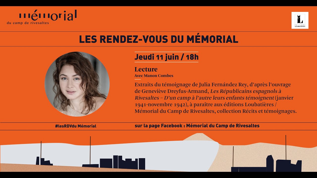 Les rendez-vous du Mémorial #2 - lecture Manon Combes - YouTube