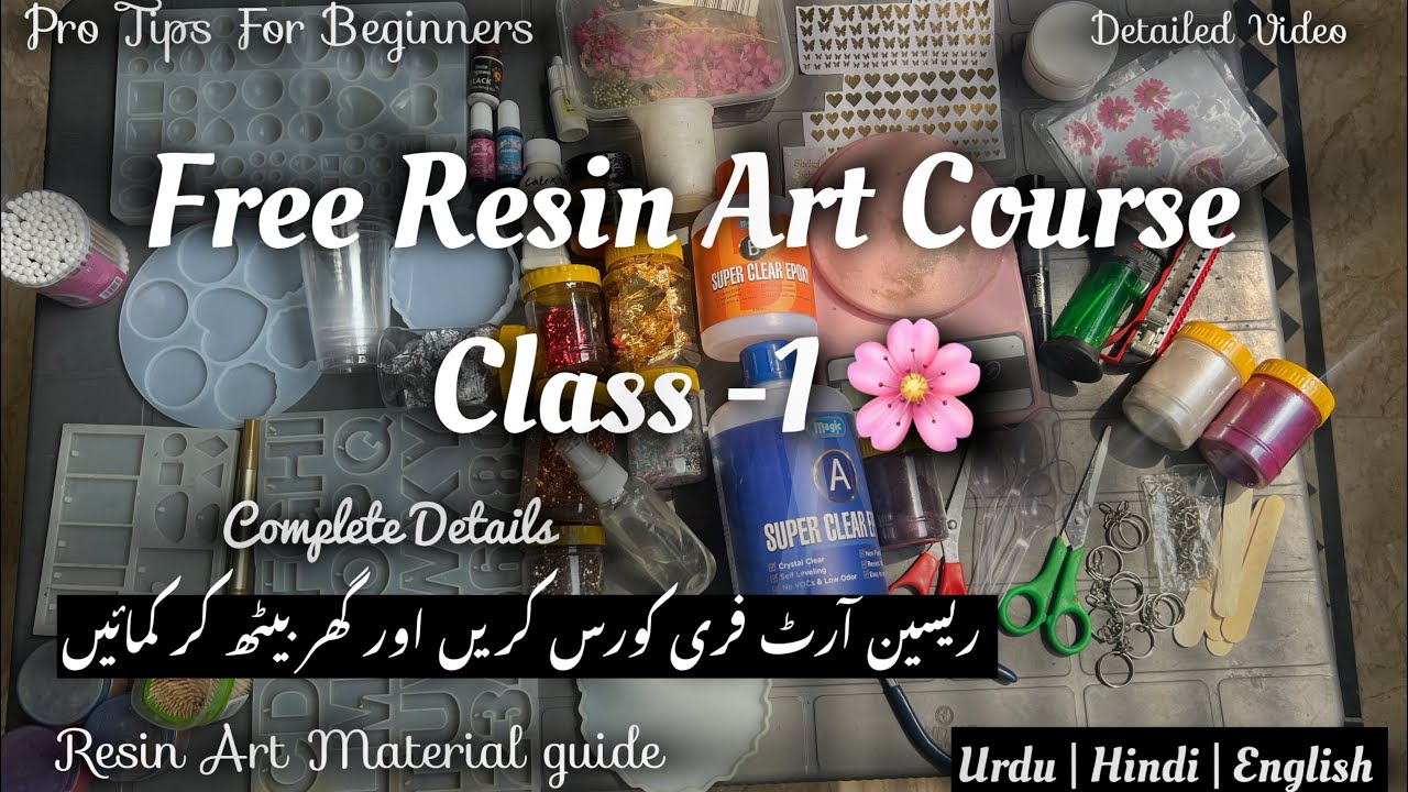 Free Resin Art Course Class -1 | Full Tutorial of Resin Artwork | - YouTube