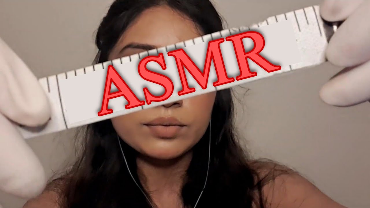 ASMR | Measuring Your Face With Gloved Hands | Hand movements | Personal attention | THE VJ ASMR ...