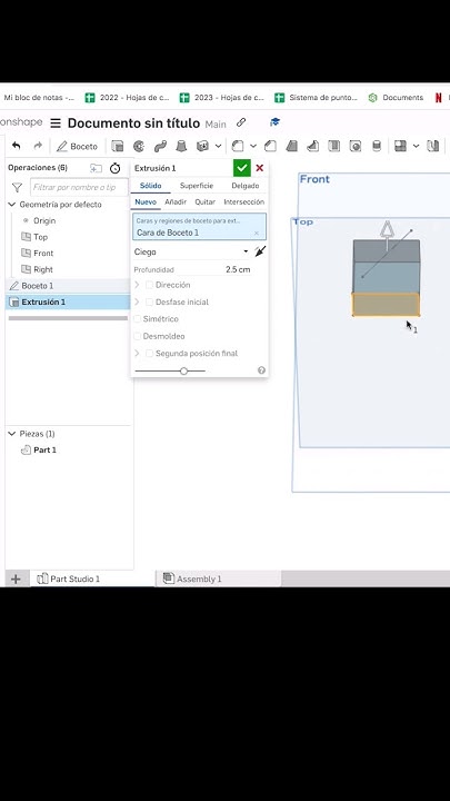 Crear documentos y primeros pasos para modelar en Onshape - YouTube