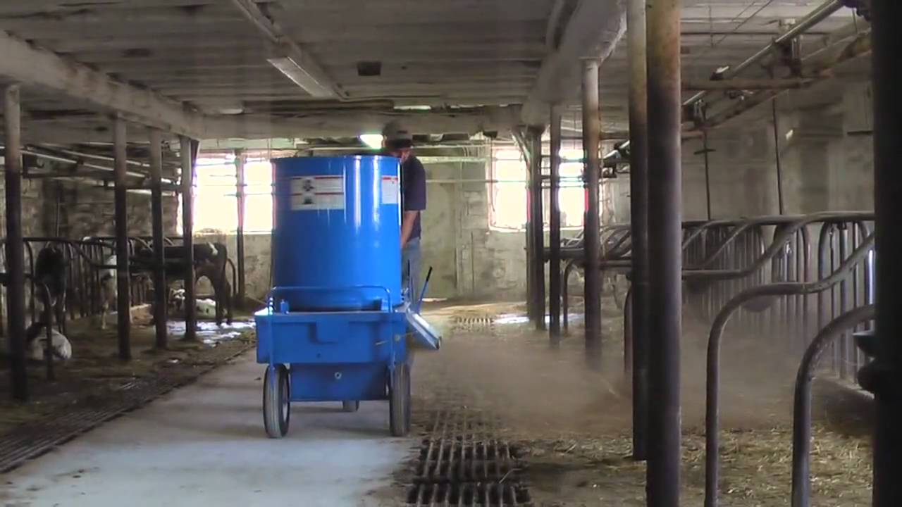 Farm Demo - Patz Portable Chopper in Dairy Barn - YouTube