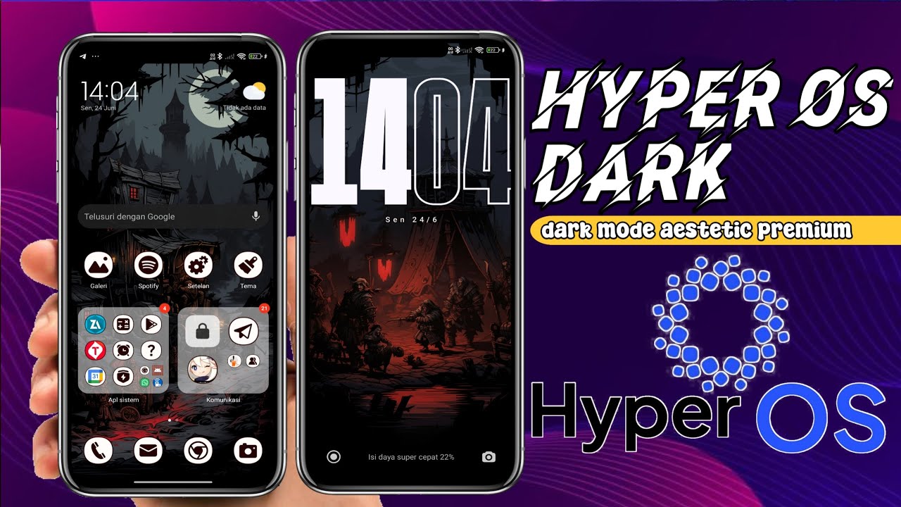 Tema Dark Mode Terbaik Miui & Hyper OS!! Tema Dark Mode Premium Tembus ...