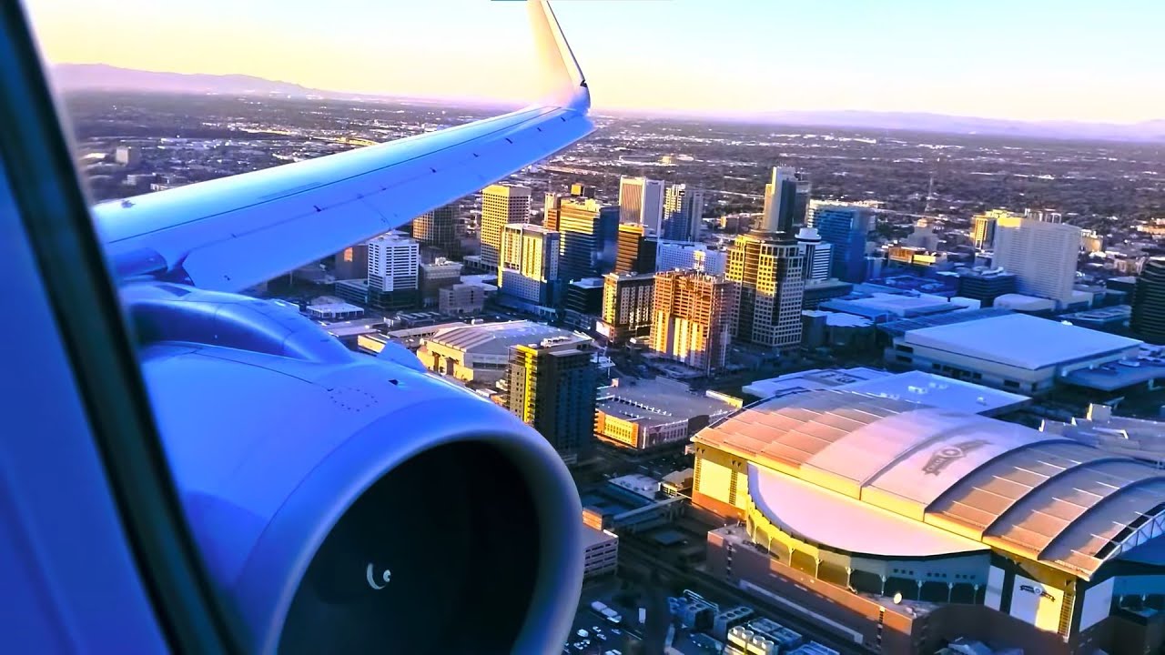 American A321Neo Sunset Landing at Phoenix [1080p60 HDR] - YouTube