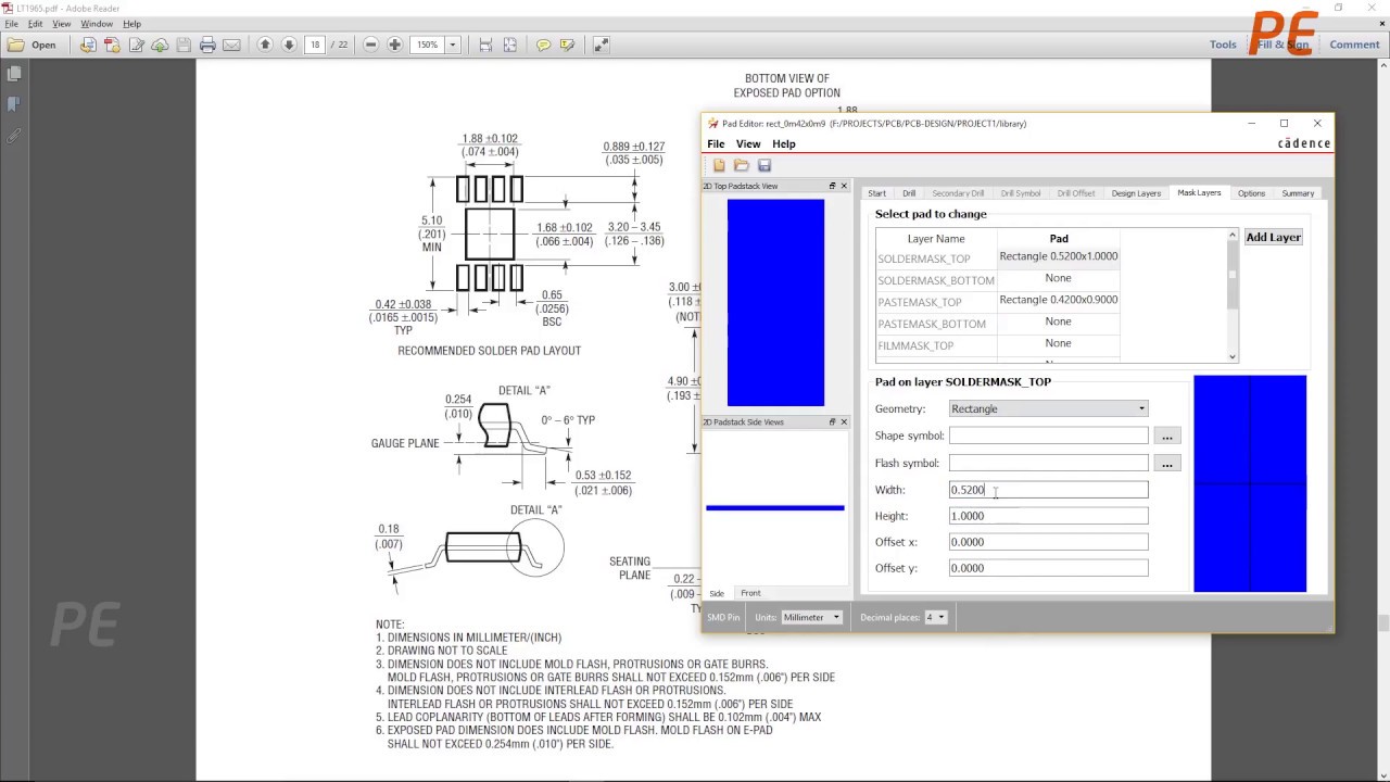 PCB Design Tutorial_30 Orcad Pcb Editor Custom Part 03 Padstack ...