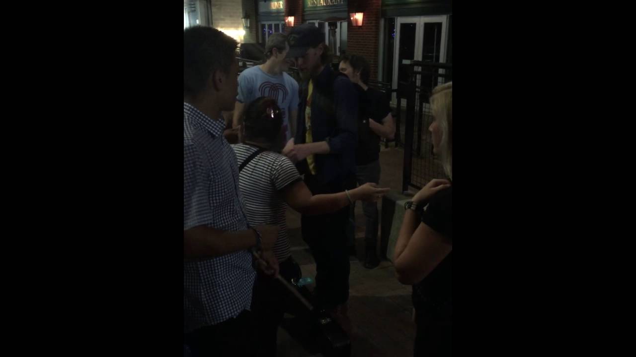 Wesley Schultz of The Lumineers signing autographs on 6/10/16 in Kansas ...