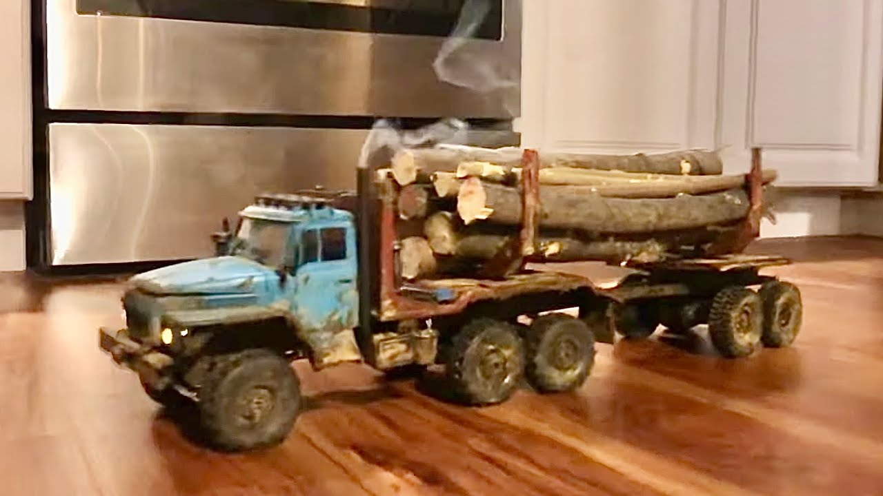 Wpl b36 custom logging truck - YouTube