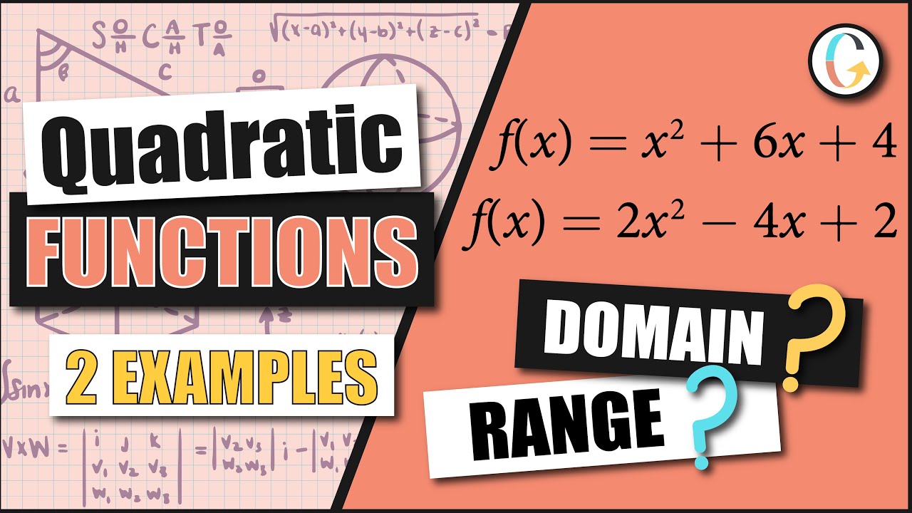 How To Find The Domain And Range Of A Quadratic Function: F(x) = 2x2 −
