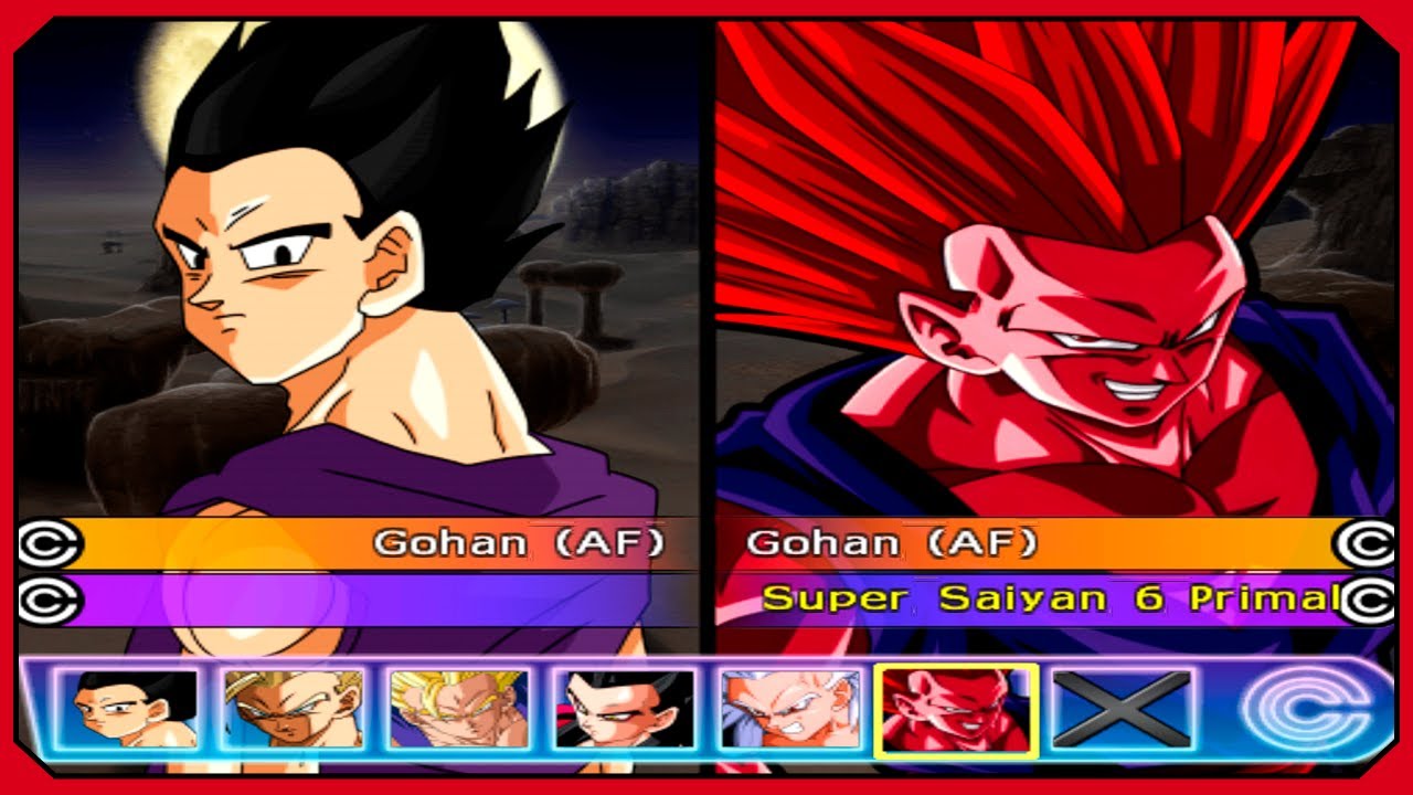 Gohan all transformations in dragon ball AF | Dragon ball budokai ...