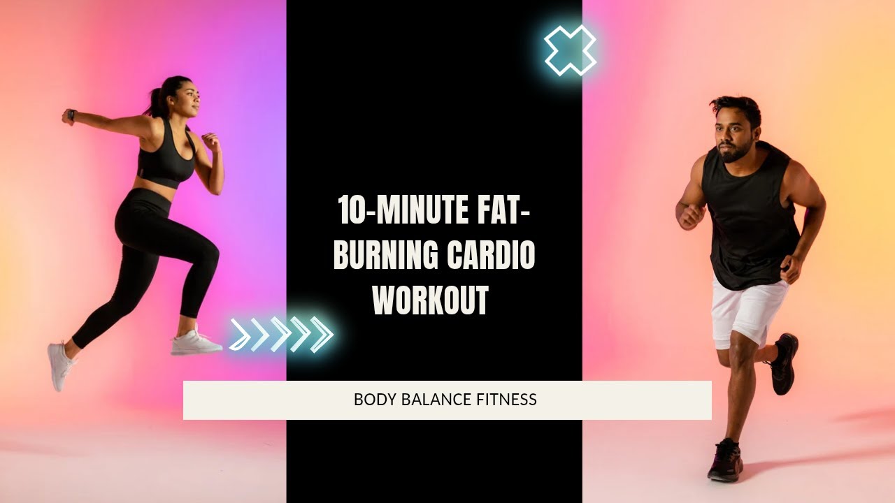 10 minute fat burning cardio workout - YouTube