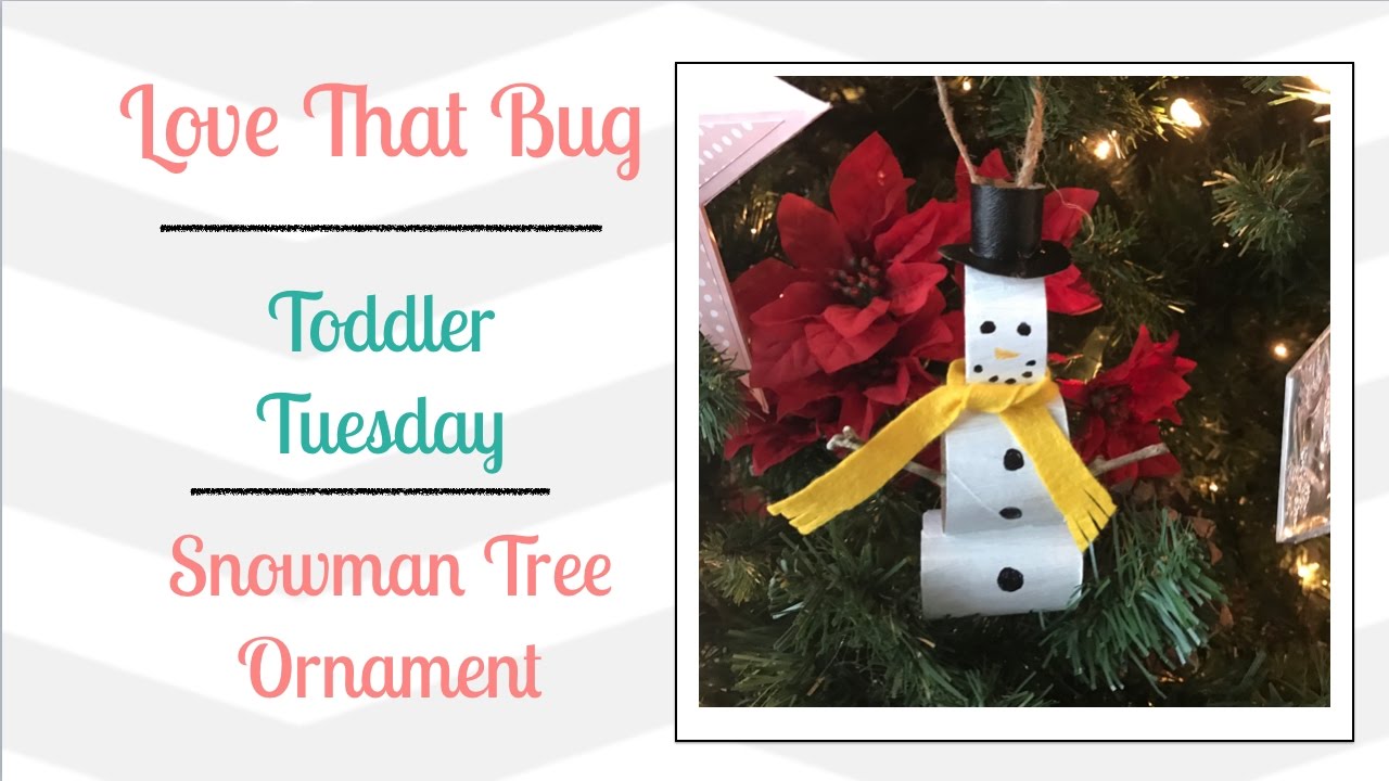 Toddler Tuesday | Snowman Ornament - YouTube