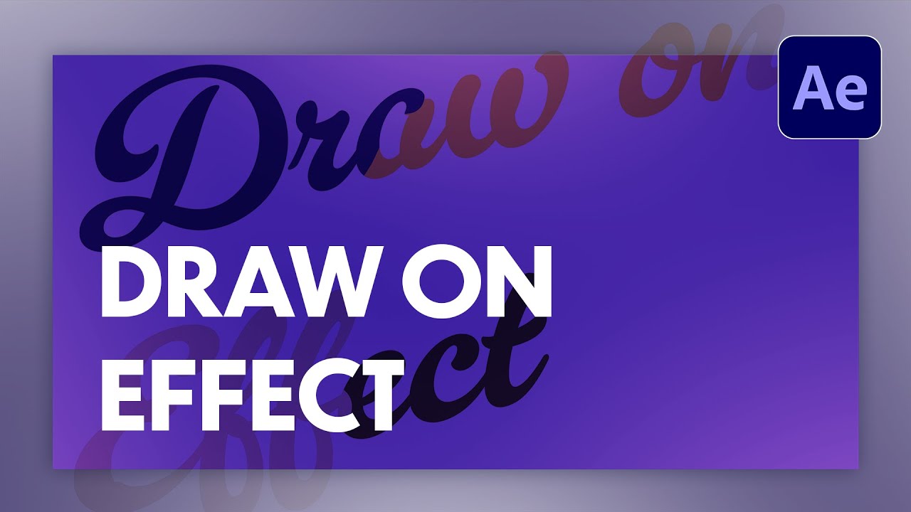 Write On Effect with Trim Paths | After Effects Tutorial - YouTube
