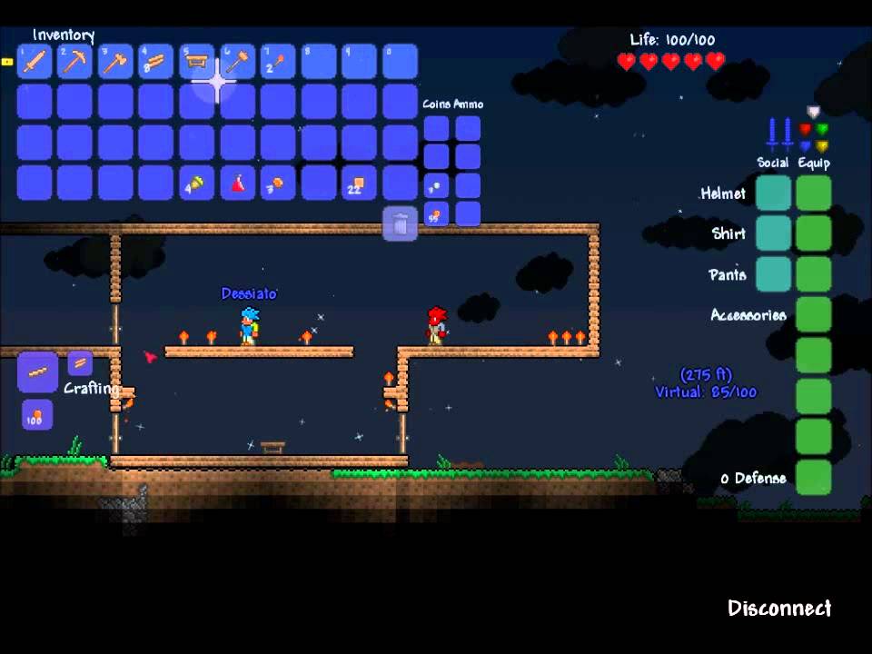 terraria lets play part1: urns and killer rabbits - YouTube