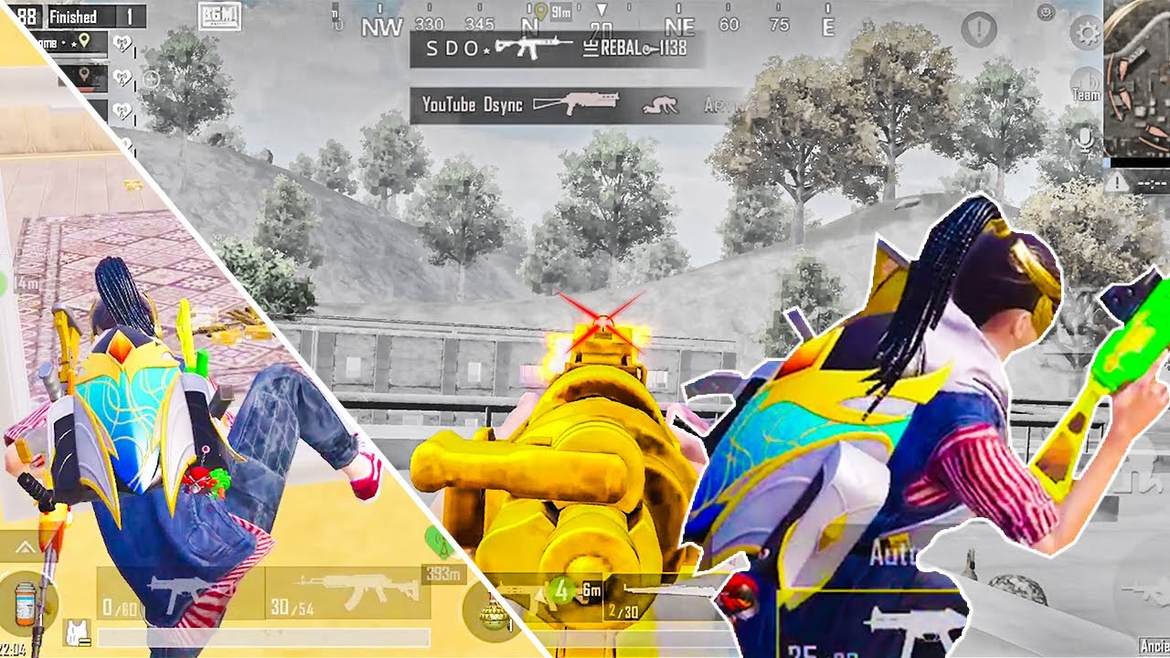 BGMI Slow Motion Highlights 60 FPS RUSH MONTAGE | iphone 11 Smooth ...