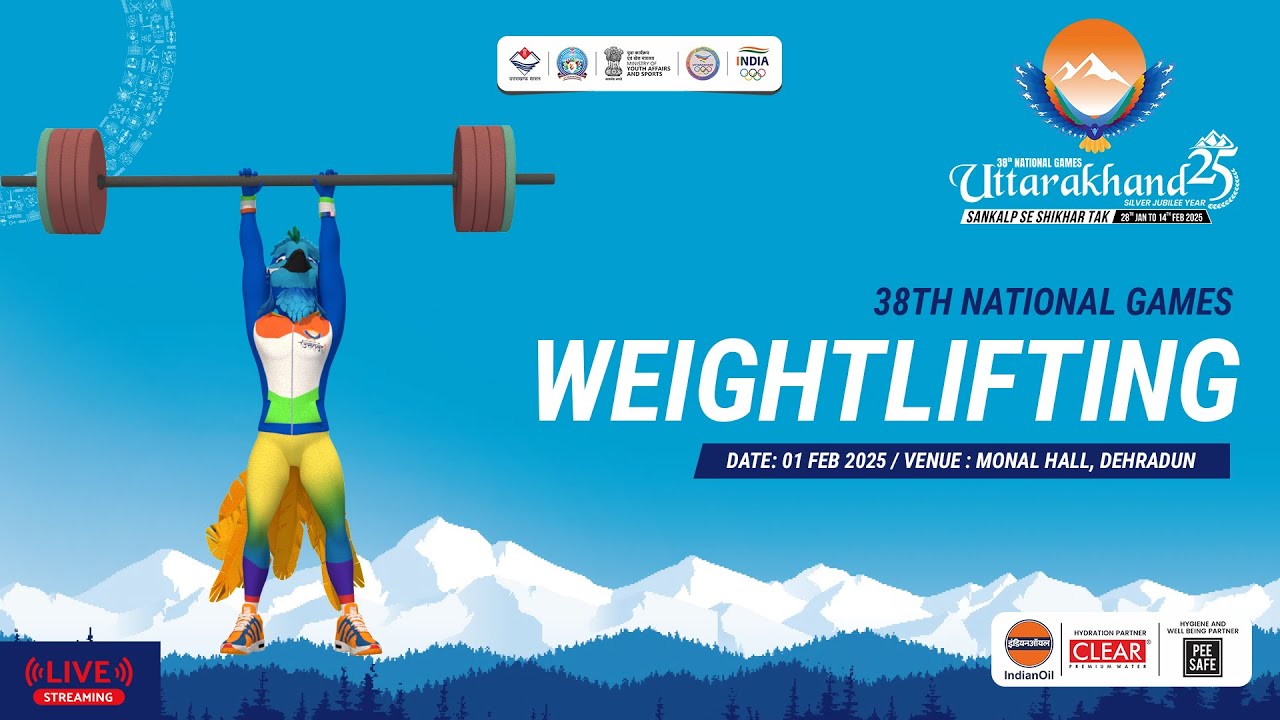 38th National Games Weightlifting Live Stream (01-02-2025) - YouTube