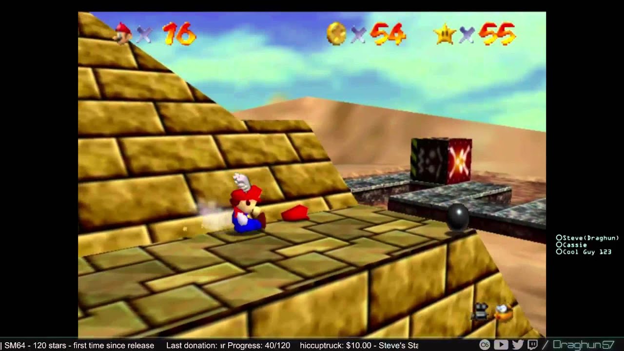 My first Super Mario 64 run since it was released - YouTube