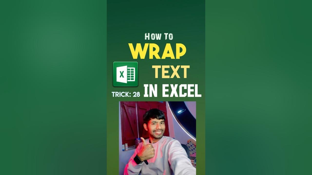 How to wrap text in excel 😱.#excel #exceltips #tech #technews - YouTube