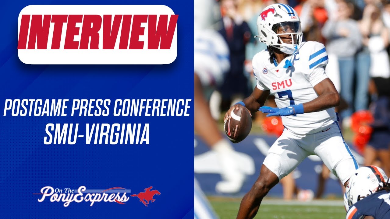 Postgame Press Conference: SMU at Virginia | Kevin Jennings, Roderick ...