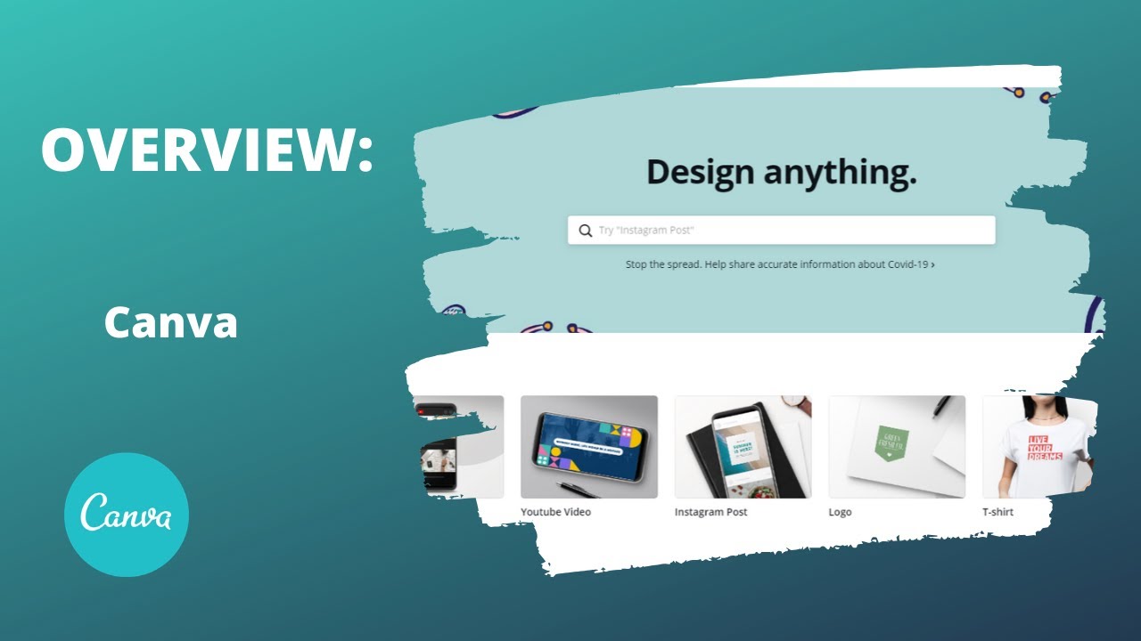 Overview: Canva | online graphic-design platform | tutorial - YouTube