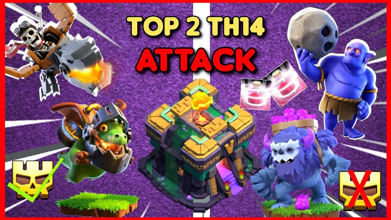Best TH14 Attack Strategies (TROPHY PUSH & WAR!) - YouTube