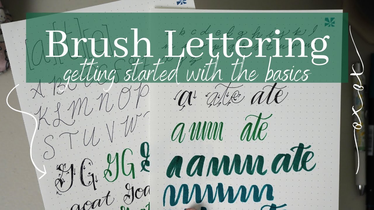 Brush Lettering Basics| What I used to get started - YouTube