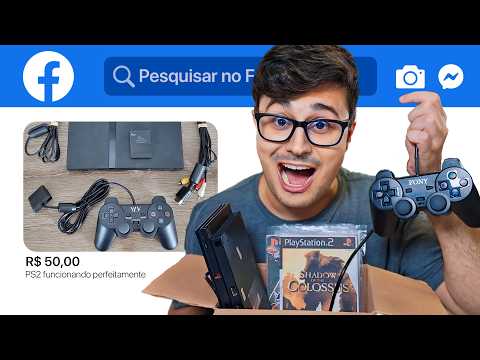 Comprei o PS2 mais BARATO do MARKETPLACE do FACEBOOK