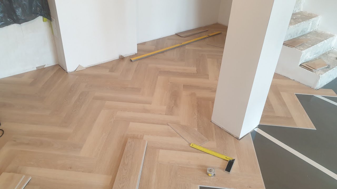 Jodła z vinyli na pływająco Arbiton Amaron Herringbone Dąb Dearwood ...